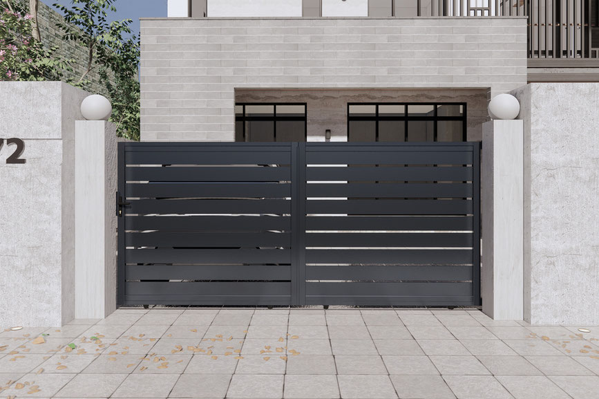 Portail alu coulissant 4m VOGEL 400C160 | Casanoov