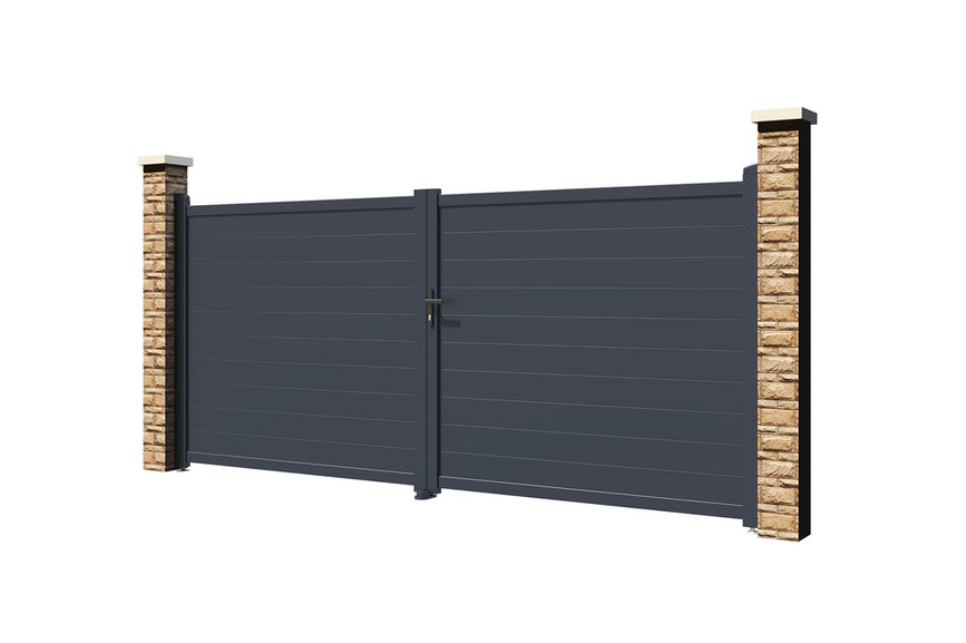 Aluminium swing gate 4m EIGER 400B180 | Casanoov