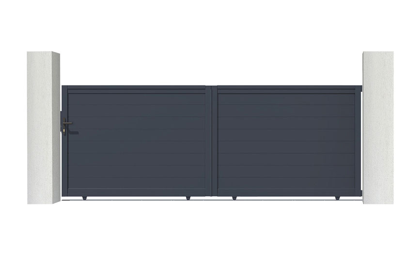 Portail alu coulissant 4m EIGER 400C140 | Casanoov