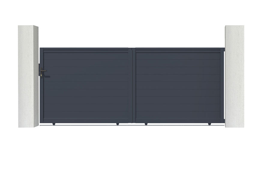 Portail alu coulissant 4m EIGER 400C160 | Casanoov