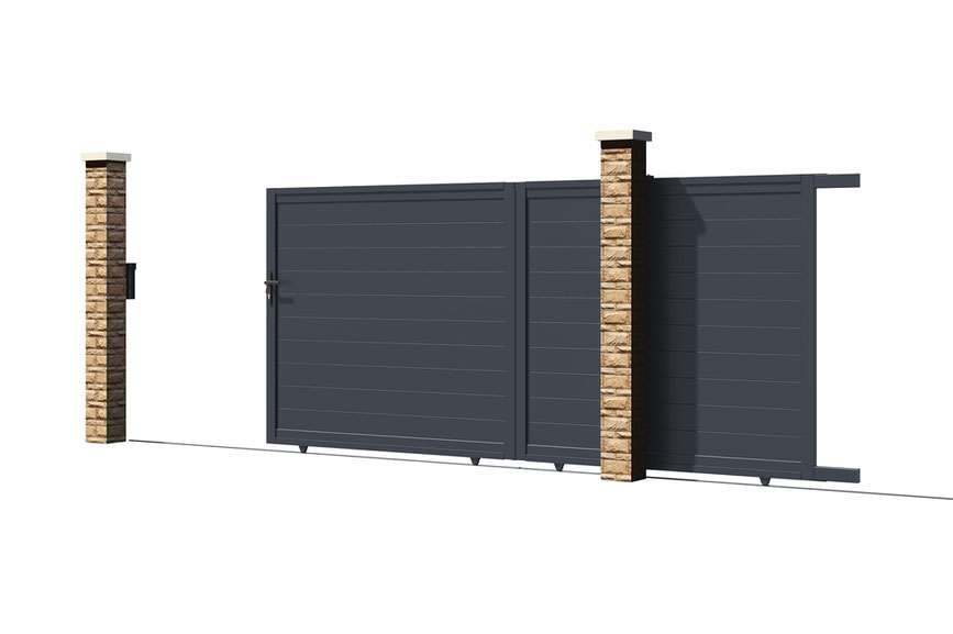 Aluminium sliding gate 3m EIGER 300C180 | Casanoov