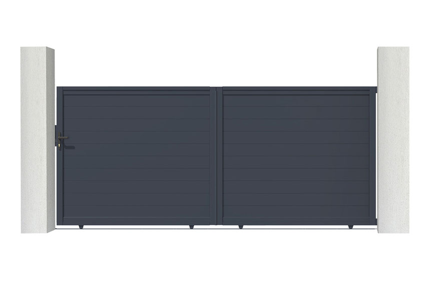 Portail alu coulissant 4m EIGER 400C180 | Casanoov