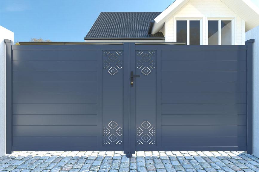 Aluminium swing gate 3m TRIGLAV 300B180 | Casanoov