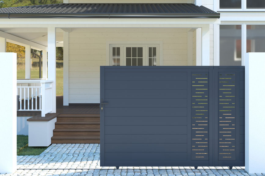 Aluminium sliding gate 4m ARLBERG 400C180 | Casanoov