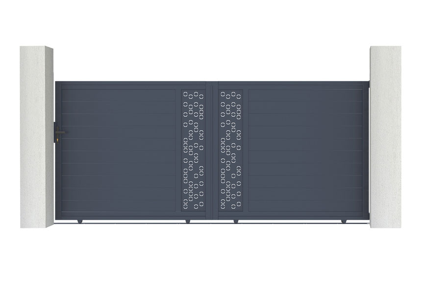 Portail alu coulissant 4m ADULA 400C180 | Casanoov