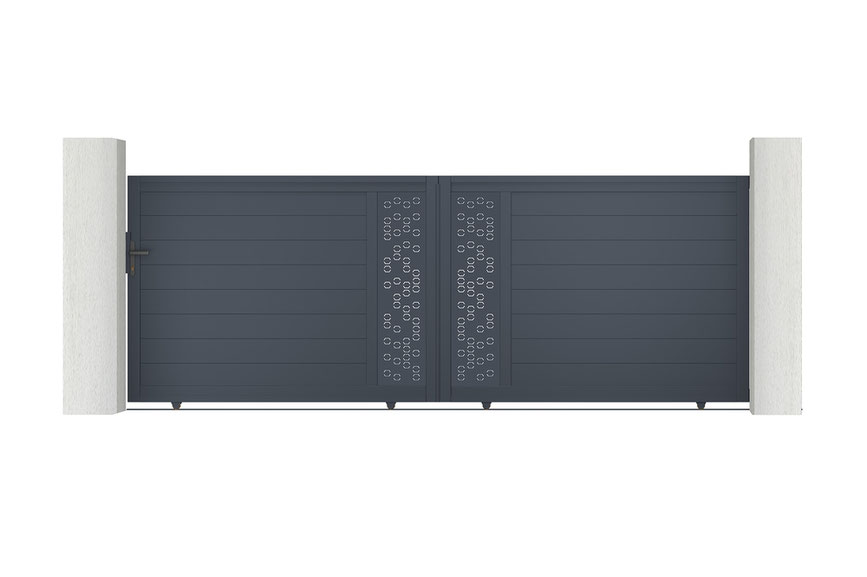 Portail alu coulissant 4m ADULA 400C140 | Casanoov