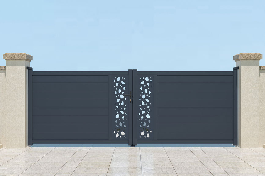 Portail alu battant 4m SUNNY 400B140 | Casanoov