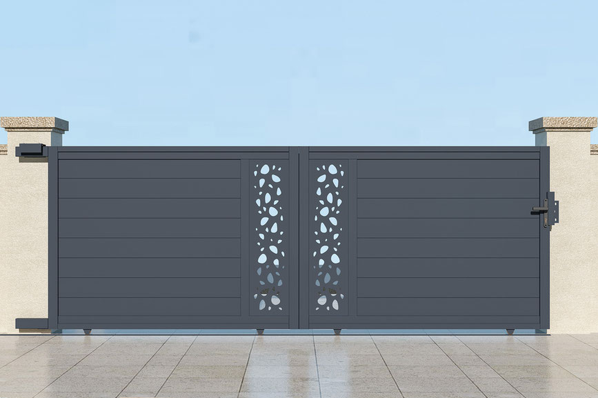 Portail alu coulissant 4m SUNNY 400C140 | Casanoov