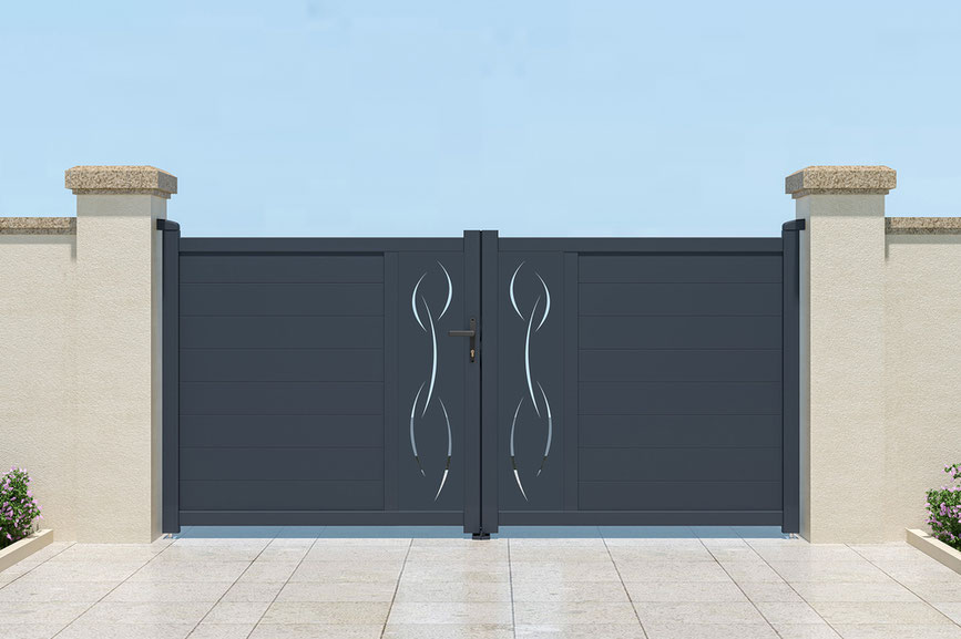 Aluminium swing gate 3m LIFE 300B140 Grey | Casanoov