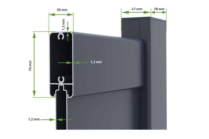 Pack sliding gate 3m gray LIFE H.140 + gate | Casanoov