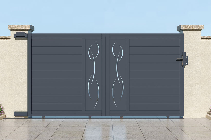 Aluminium sliding gate 3m LIFE 300C160 Grey | Casanoov