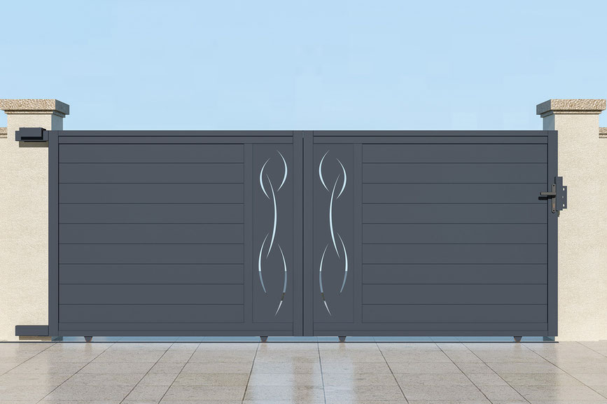 Portail alu coulissant 4m LIFE 400C160 | Casanoov