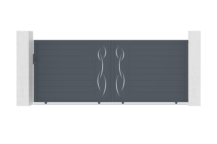 Portail alu coulissant 4m LIFE 400C160 | Casanoov