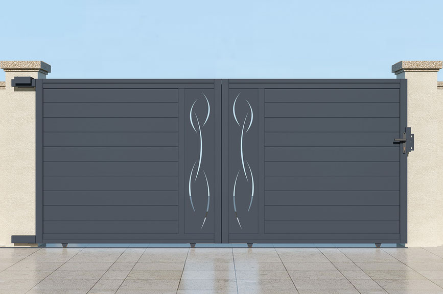 Portail alu coulissant 4m LIFE 400C180 | Casanoov