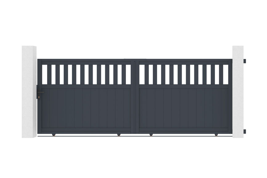 Portail alu coulissant 4m SANTIS 400C140 | Casanoov