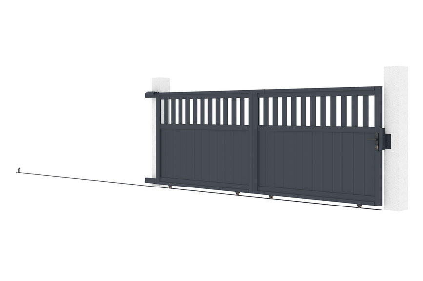 Portail alu coulissant 4m SANTIS 400C140 | Casanoov