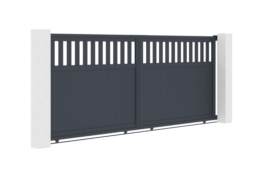 Portail alu coulissant 4m SANTIS 400C160 | Casanoov