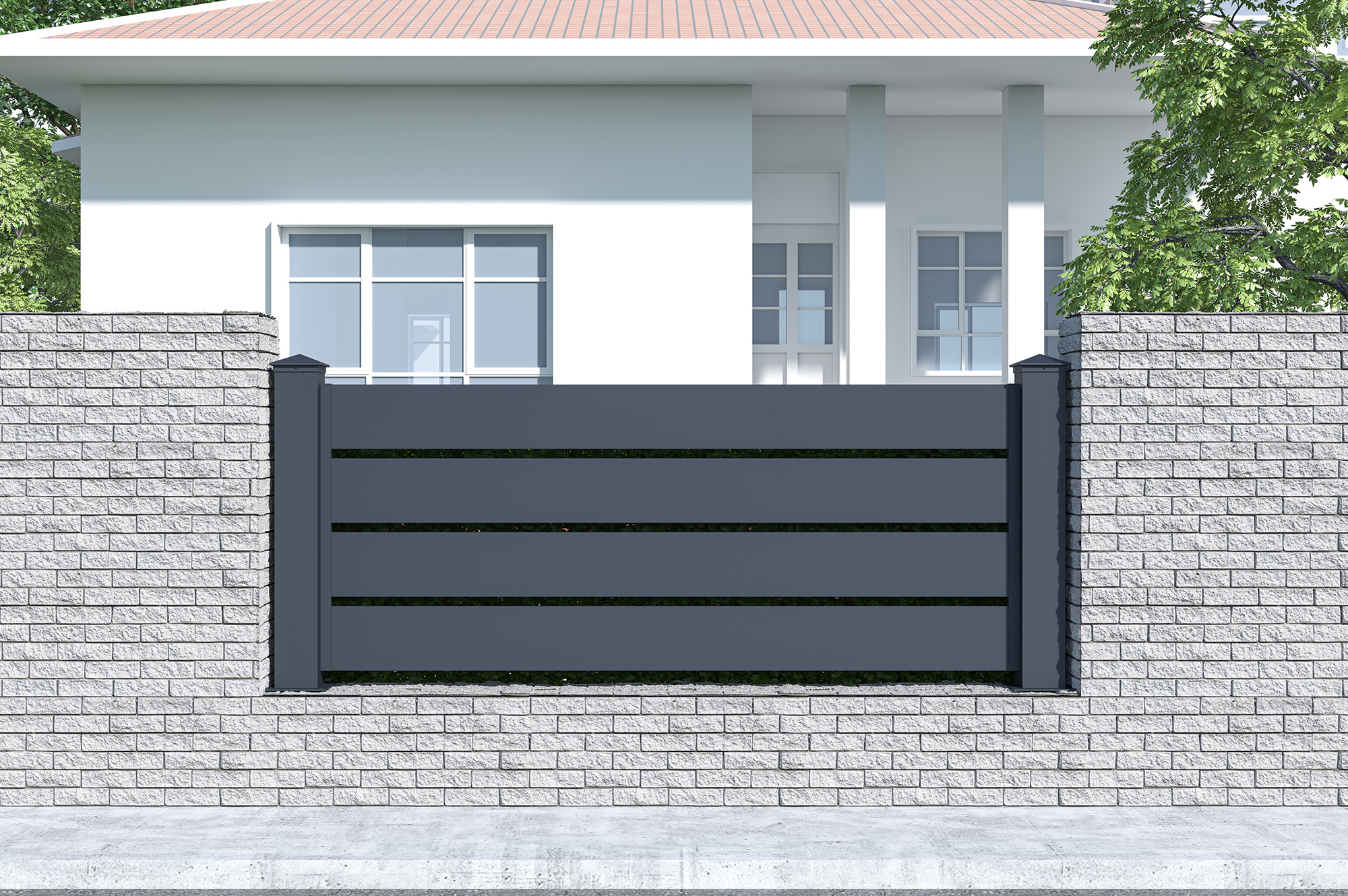 Cloture aluminium - Kit clôture de jardin | Casanoov