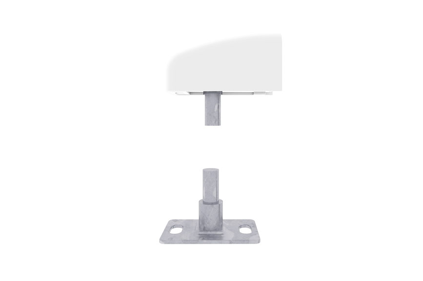 X 4 Hinges for swing gate K-SWIVEL WHITE | Casanoov