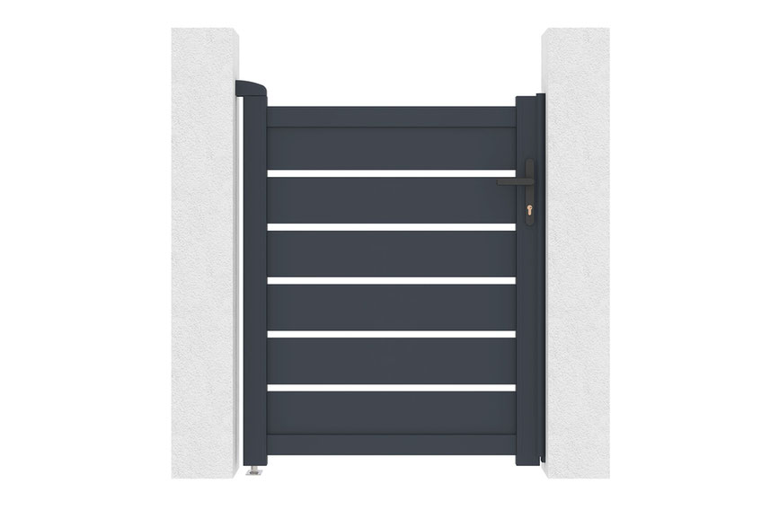 Portillon alu VOGEL 100p120 poussant droit | Casanoov