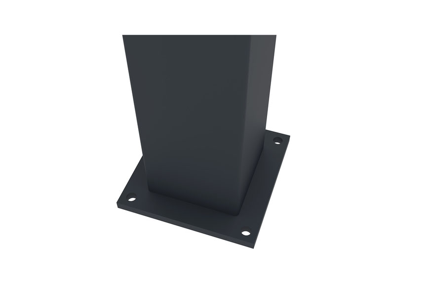 Aluminium gate post W.10xH.166cm - Anthracite Grey | Casanoov