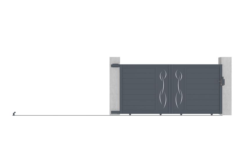 Pack sliding gate 3m gray LIFE H.140 + gate | Casanoov