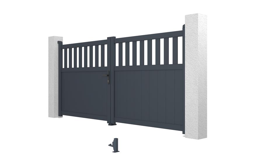 Aluminum swing gate 3m SANTIS 300B140 Grey | Casanoov