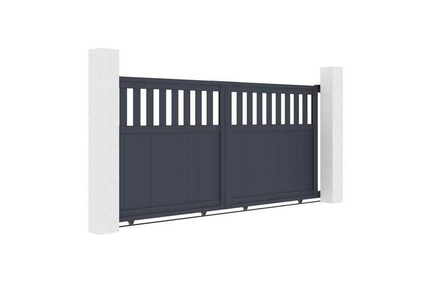 Aluminum sliding gate 3m SANTIS 300C140 gray | Casanoov