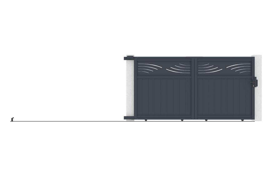Aluminum sliding gate 3m HALTI 300C160 | Casanoov
