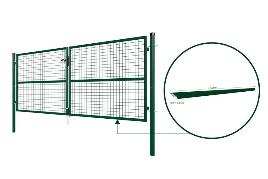 Cancello in rete metallica 3m OLGA 300x130cm Verde muschio | Casanoov