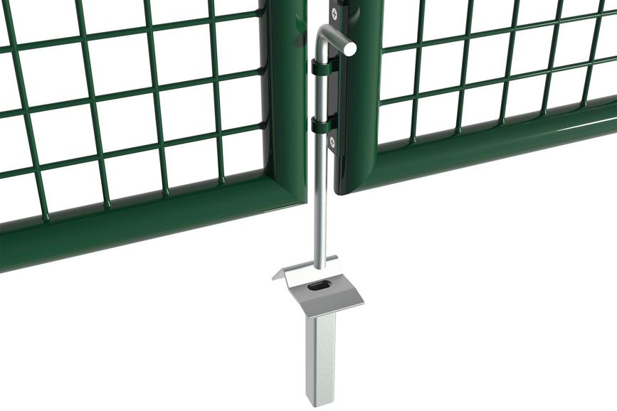 Wire Mesh Swing Gate 3m OLGA 300x200cm Green round frame & posts | Casanoov