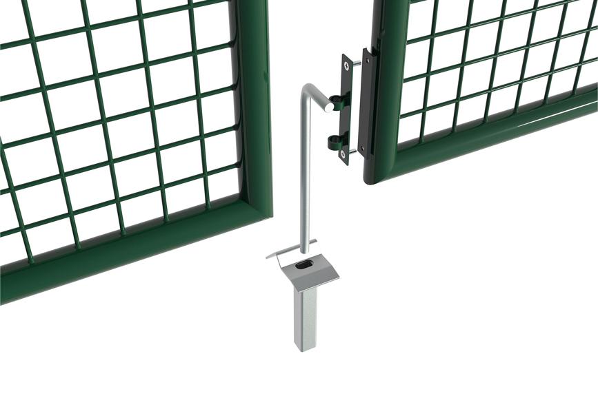 Wire Mesh Swing Gate 3m OLGA 300x200cm Green round frame & posts | Casanoov