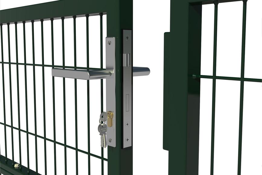 Wire Mesh Swing Gate 3m RAZO 300x200cm Green square frame & posts ...